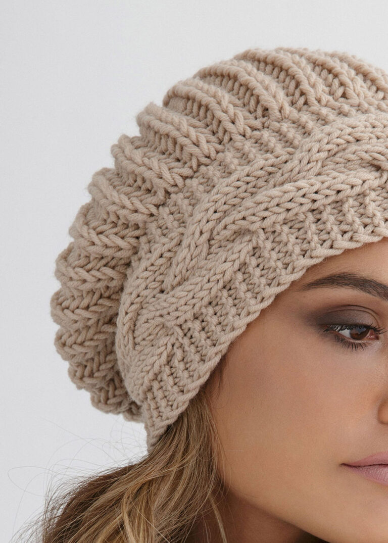 A unique cable beanie knit pattern – Through the Stitch