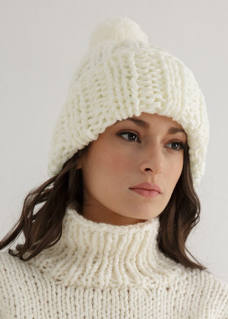 An easy ribbed beanie knit pattern – Through the Stitch