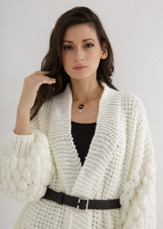 Long cardigan knitting pattern easy – Through the Stitch