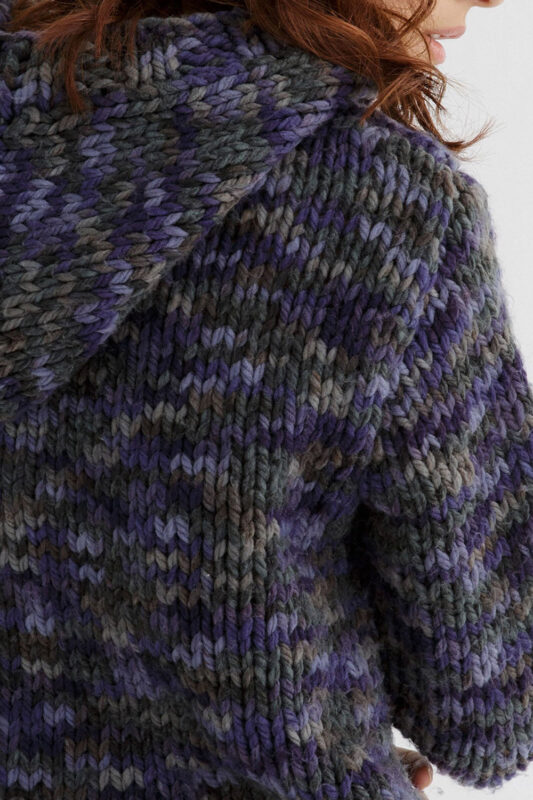 Hooded Sweater Knitting Pattern easy – Through the Stitch