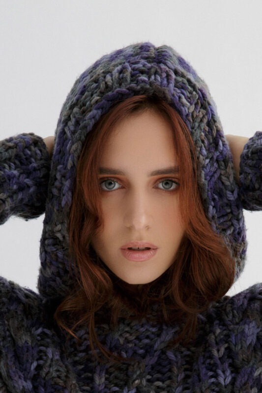 Hooded Sweater Knitting Pattern easy – Through the Stitch