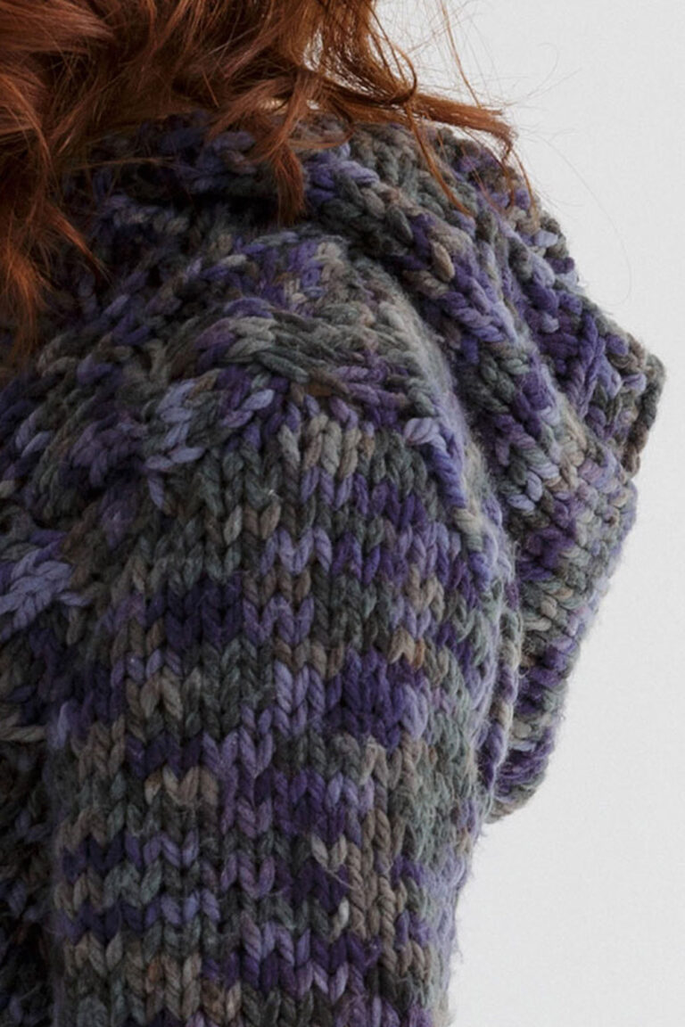 Hooded Sweater Knitting Pattern easy – Through the Stitch