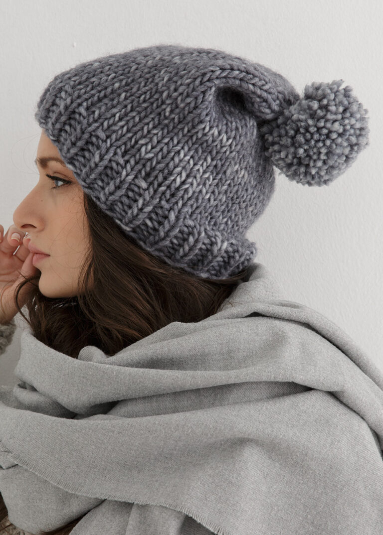 A Basic Beanie Knitting Pattern – Through the Stitch