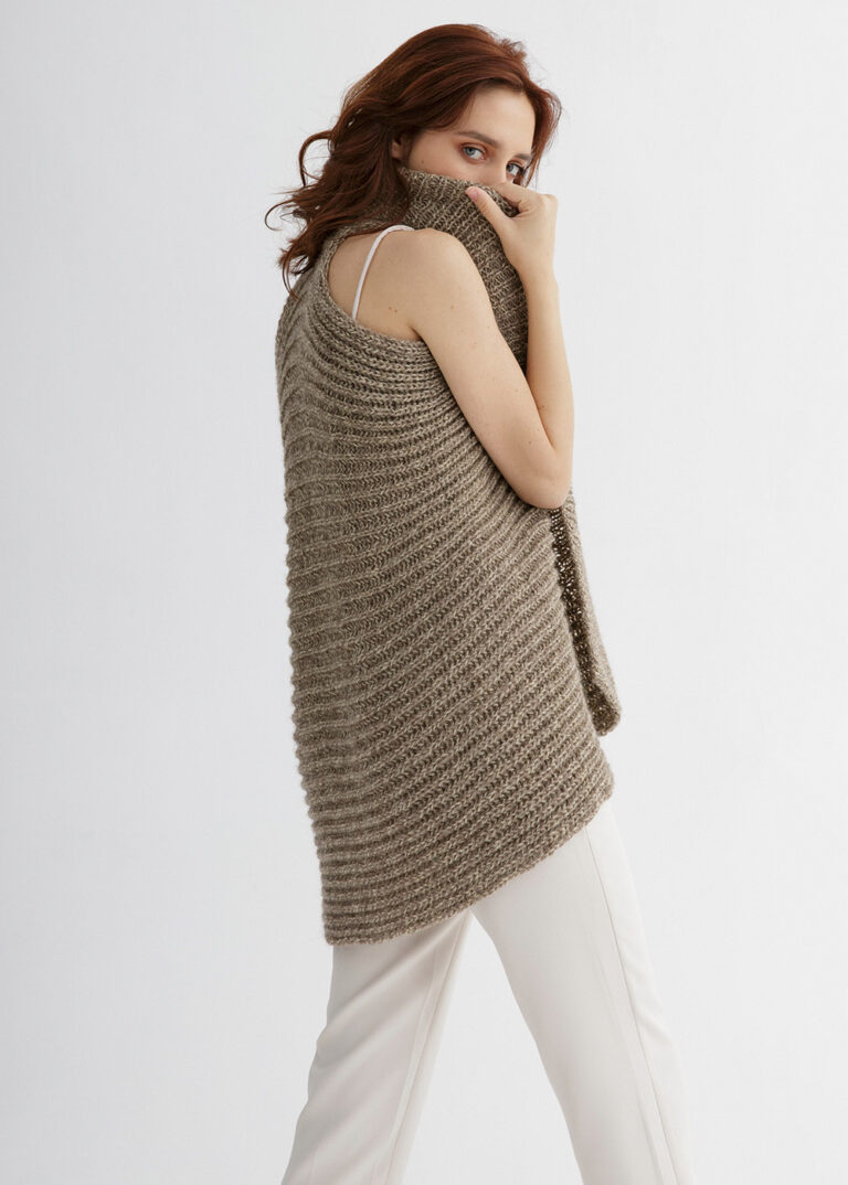 A very unique Vest Knitting Pattern – Through the Stitch