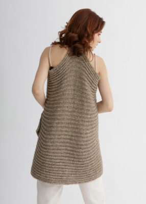 A very unique Vest Knitting Pattern – Through the Stitch