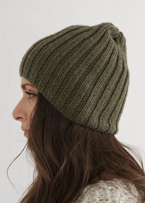A Ribbed Beanie Knitting Pattern – Through the Stitch
