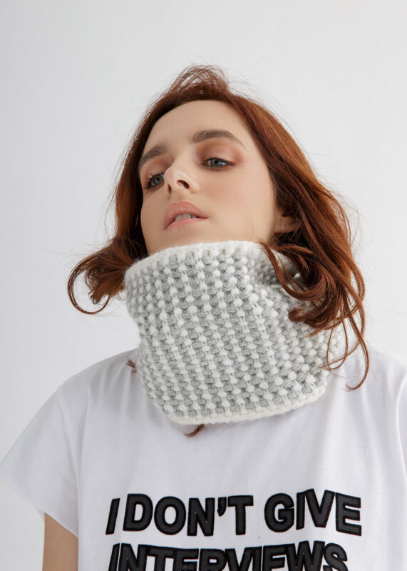 A two-color cowl knitting pattern – Through the Stitch