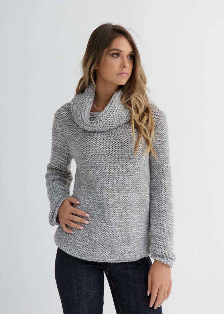 An easy Top Down Sweater Knitting Pattern – Through the Stitch