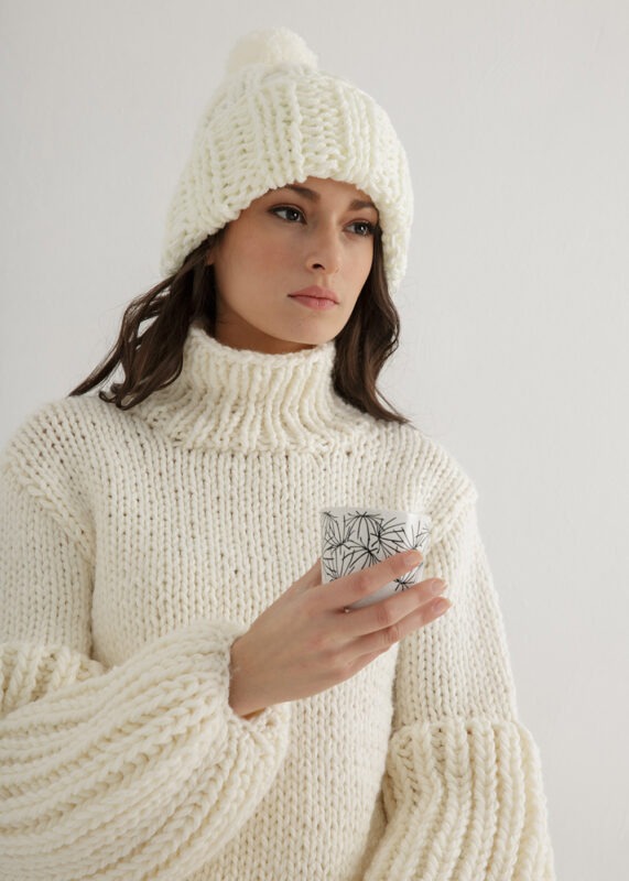 Knitting Pattern Bundle of a sweater and a beanie – Through the Stitch
