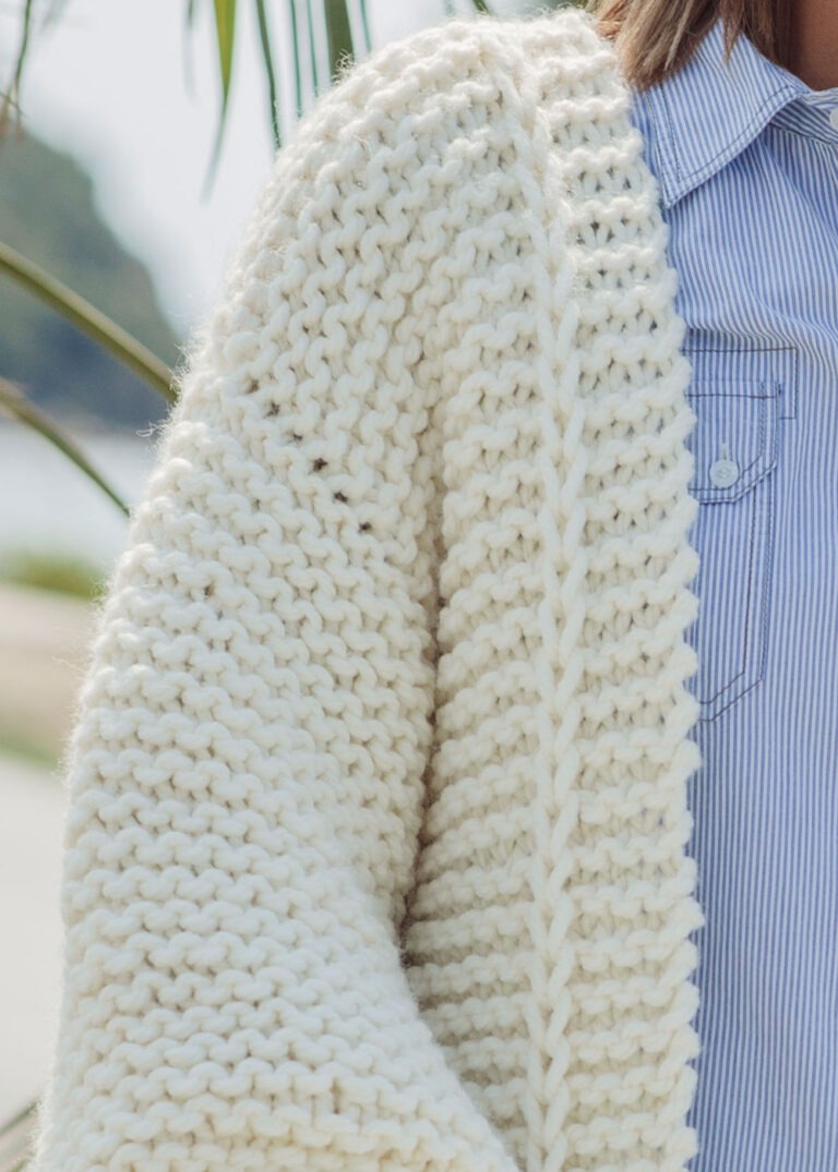 Cardigan knitting pattern – Through the Stitch
