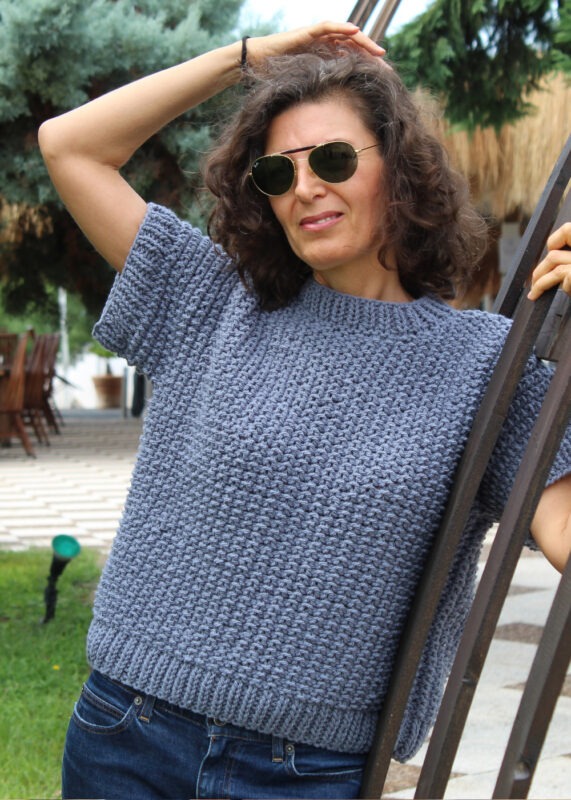 slipover knitting pattern easy and amazing – Through the Stitch